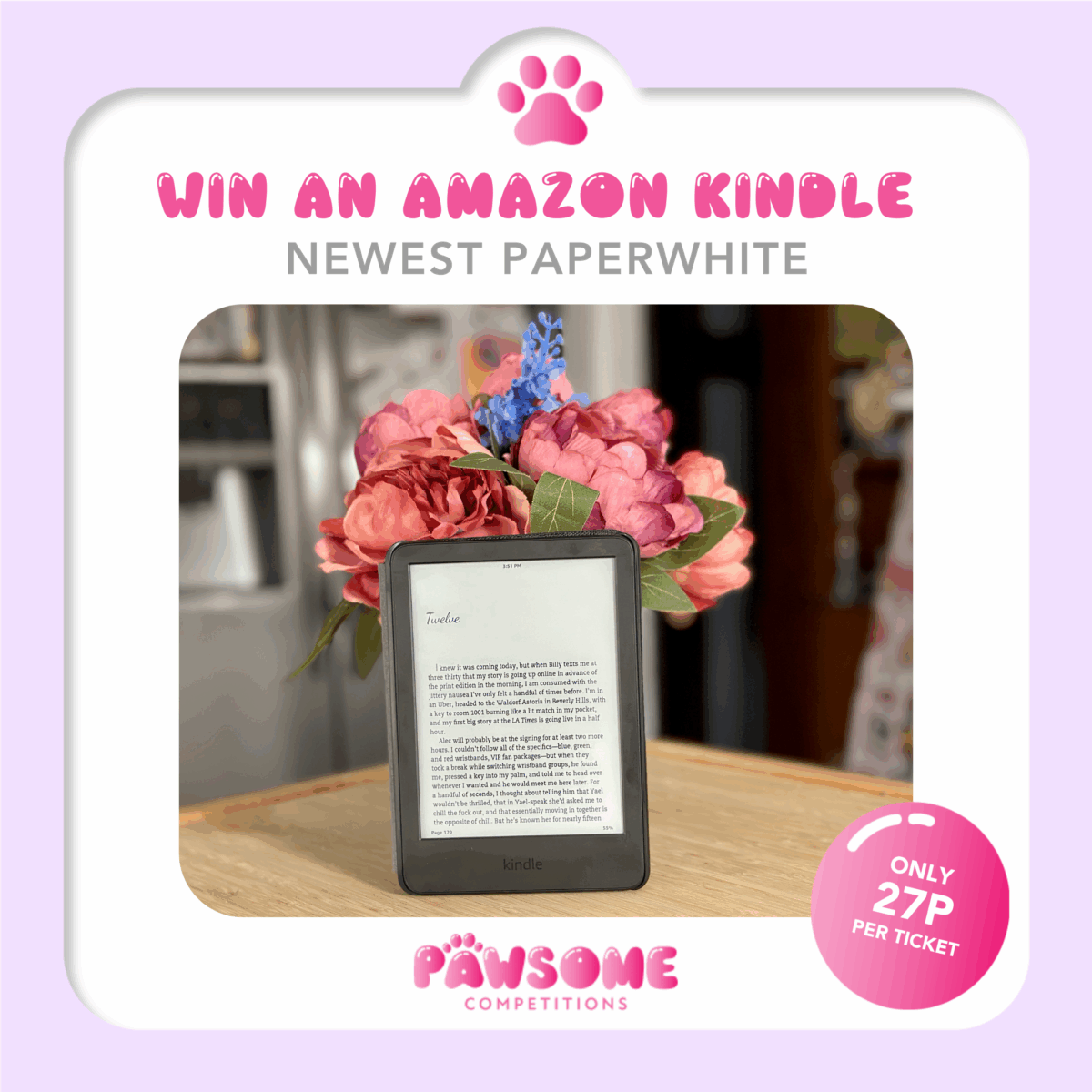 WIN A Amazon Kindle Paperwhite - Pawsome Competitions