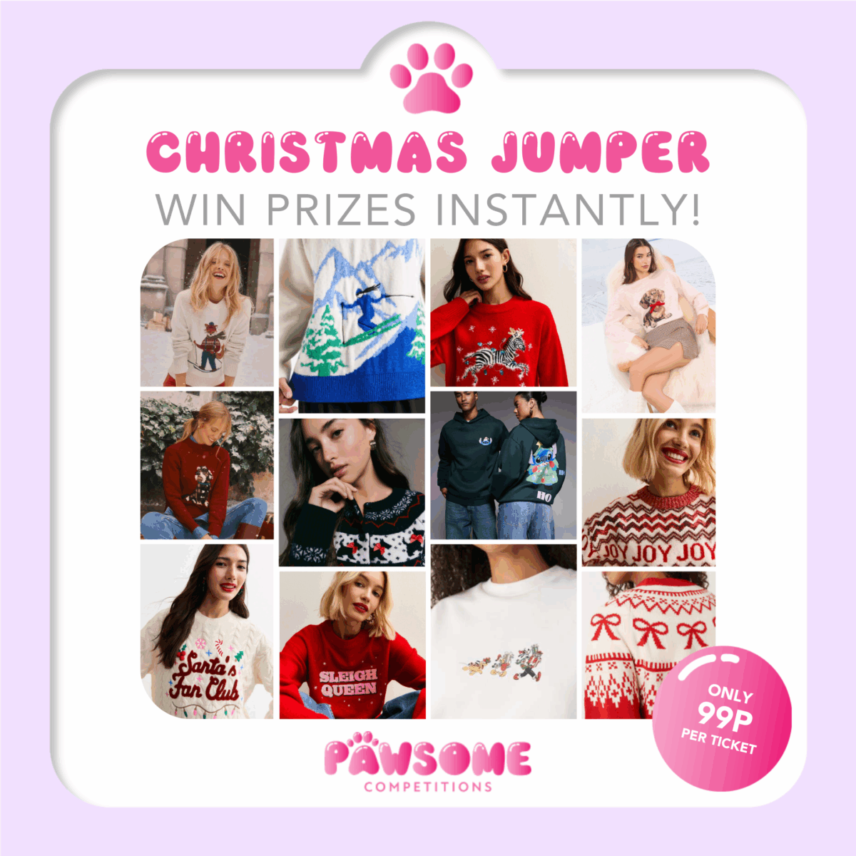 INSTANT WIN - CHRISTMAS JUMPERS 🎄 - Pawsome Competitions